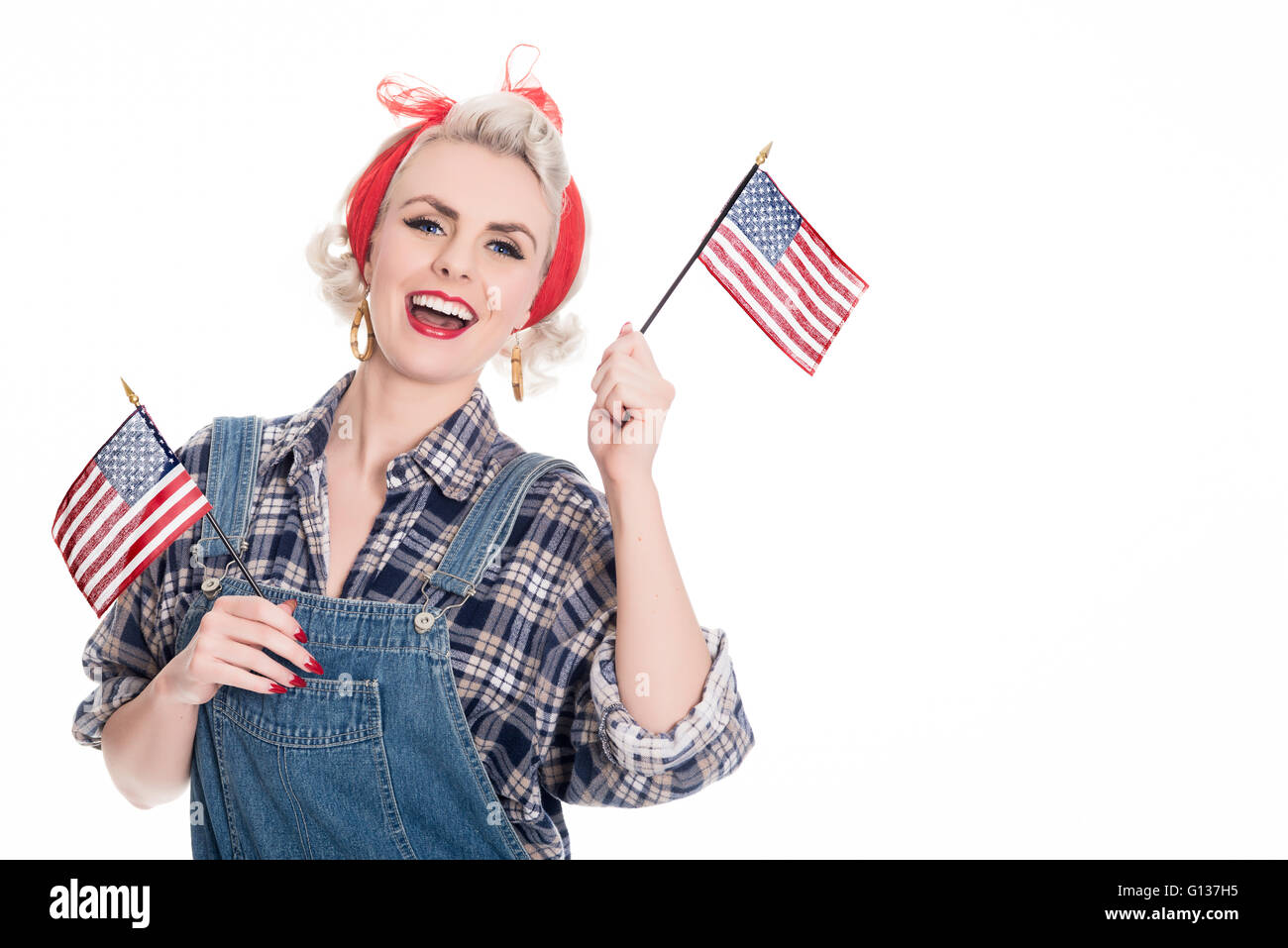 Beautiful american flag Cut Out Stock Images & Pictures - Alamy
