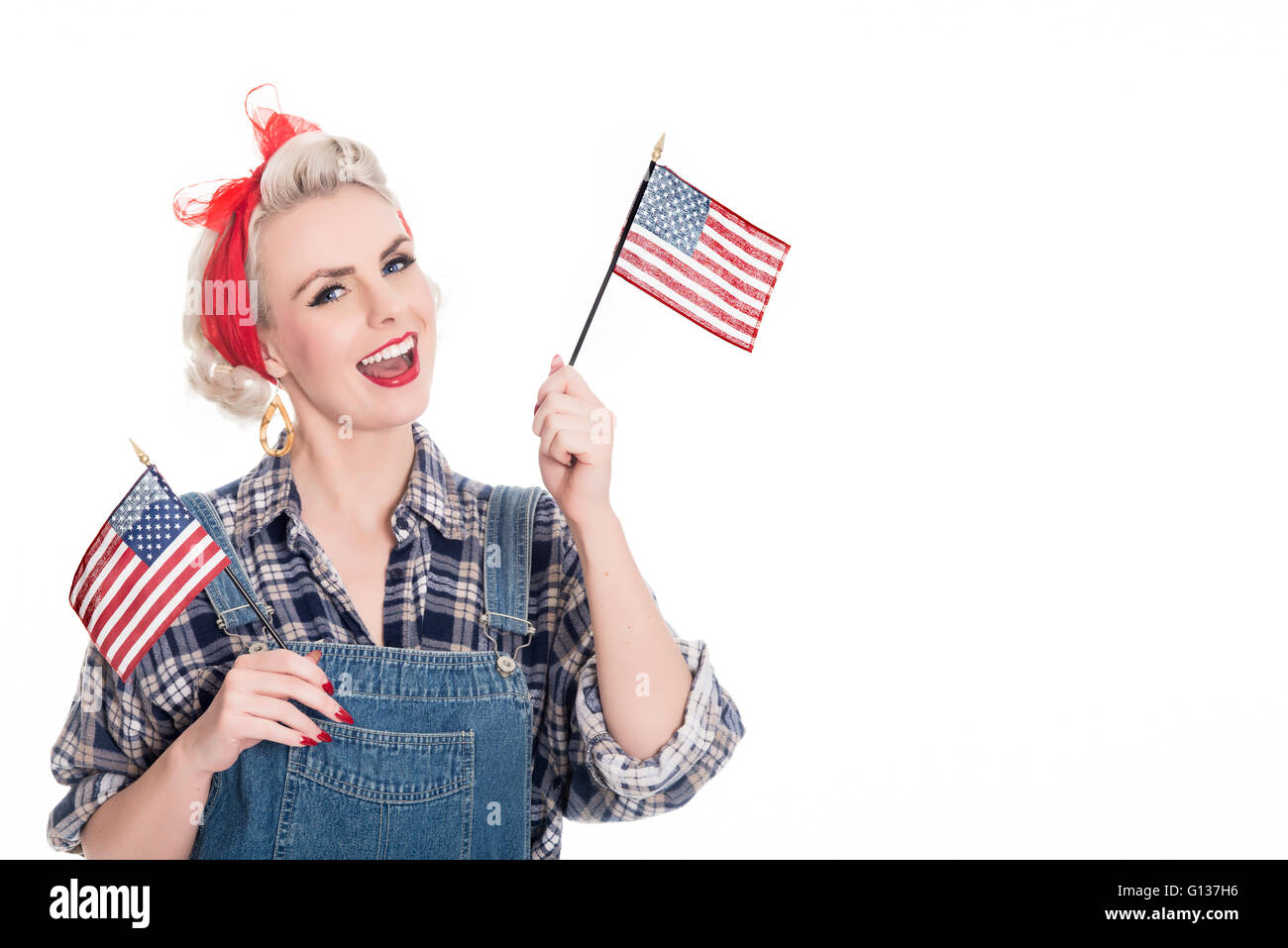 Beautiful american flag Cut Out Stock Images & Pictures - Alamy