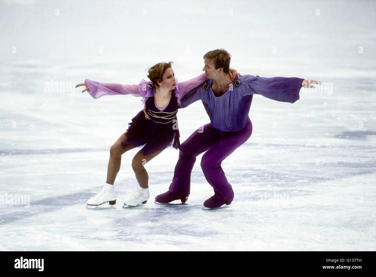 Jayne Torvill and Christopher Dean (GBR) bronze metal winners in Ice ...