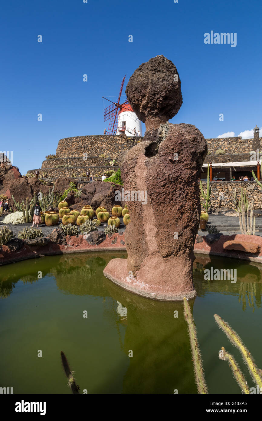 Lanzarote Cactus Garden. Designed by César Manrique Stock Photo - Alamy
