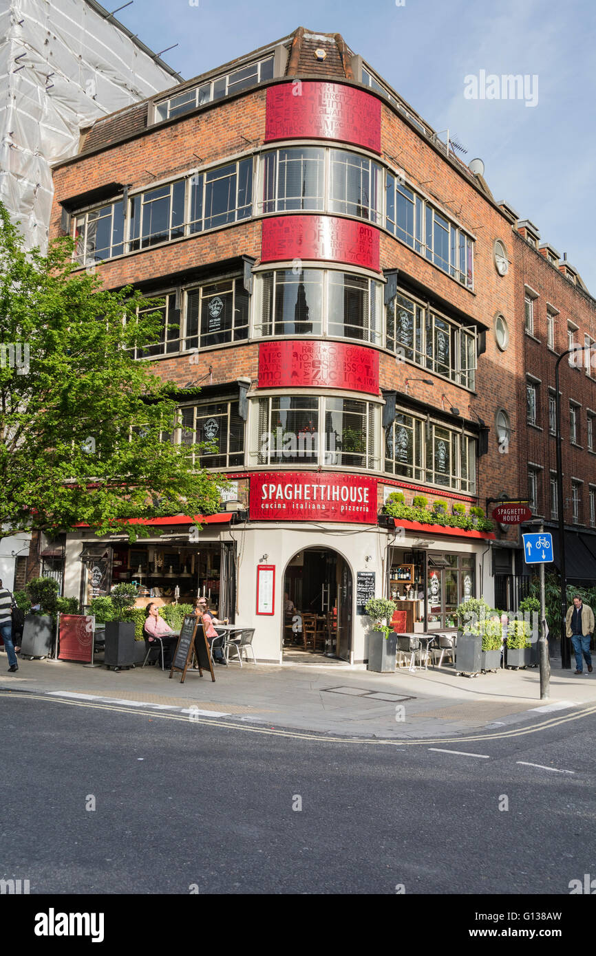Spaghetti House on Goodge Street, London, W1 Stock Photo - Alamy