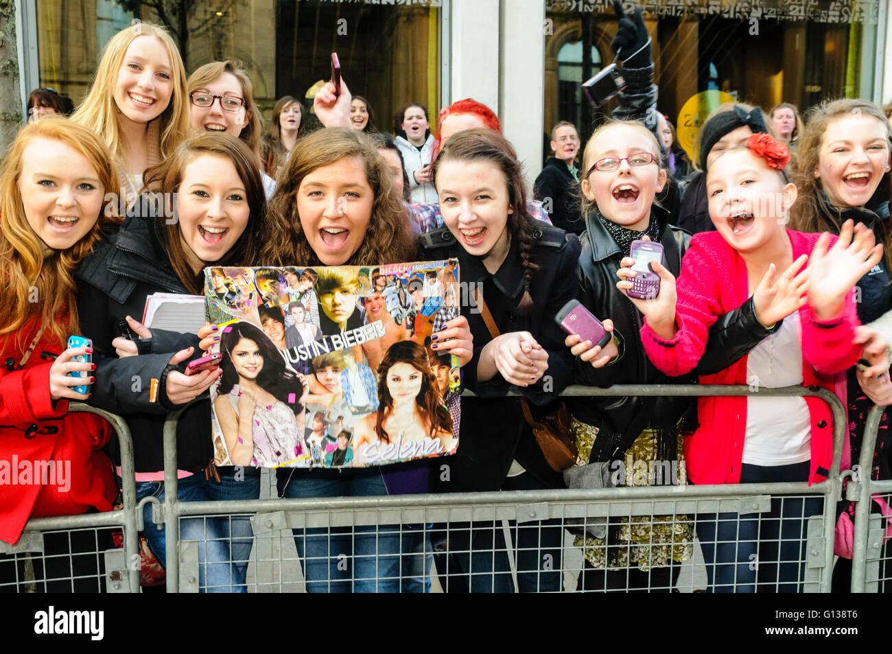 Excited female music fan hi-res stock photography and images - Alamy