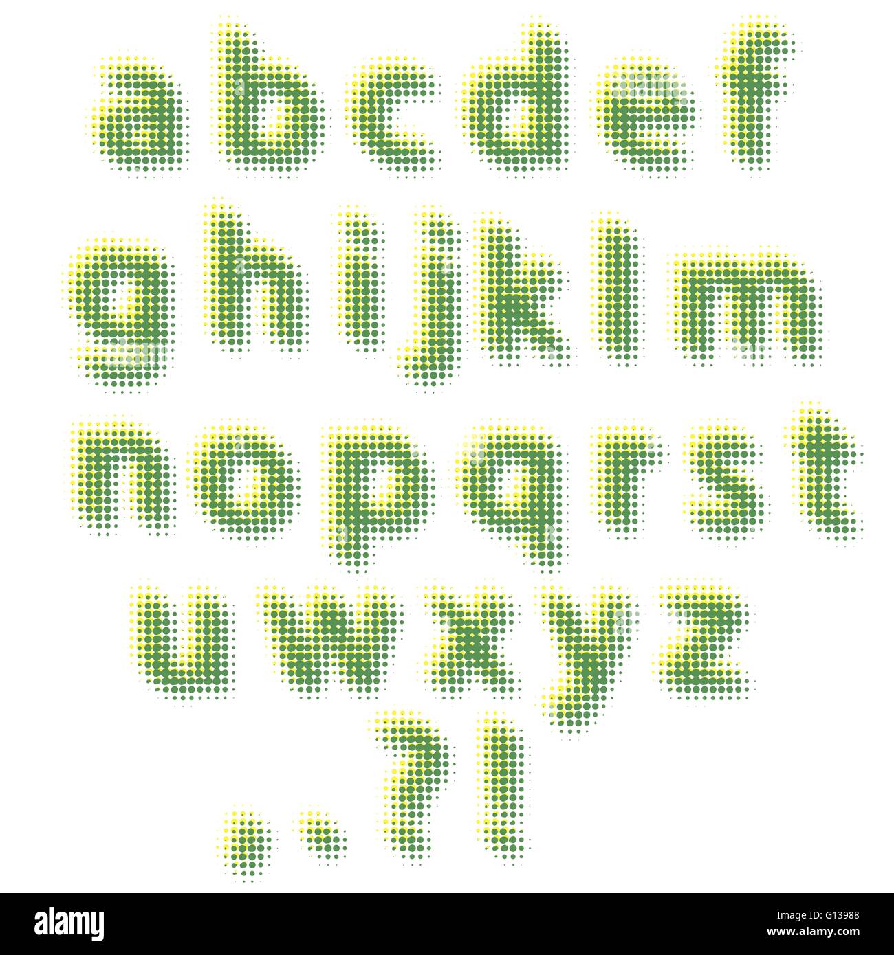 Set of Halftone Letters Stock Vector Image & Art - Alamy