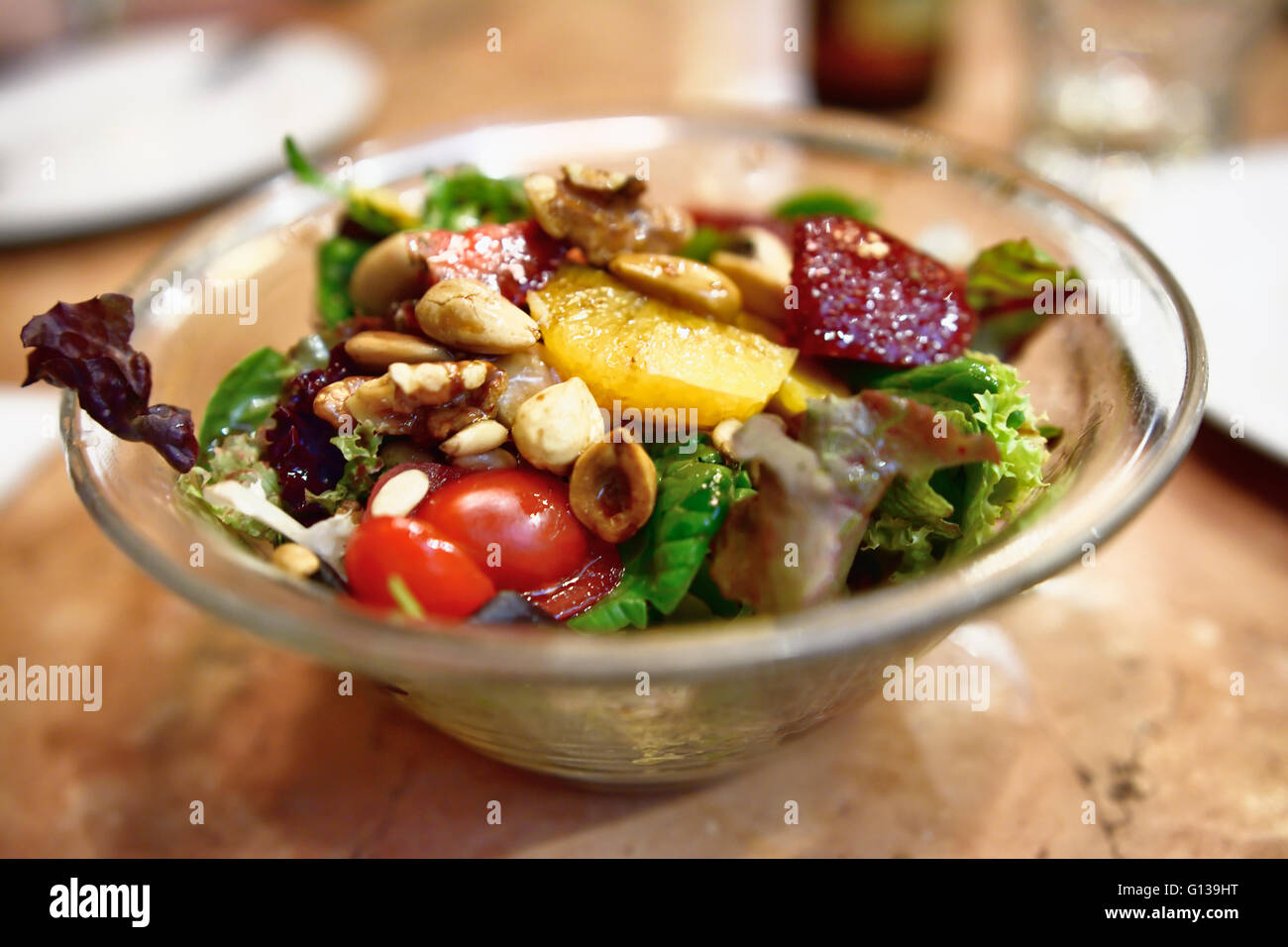 Salad. Bar del Pla, tapas and Catalan dishes in bar or table. Barcelona ...