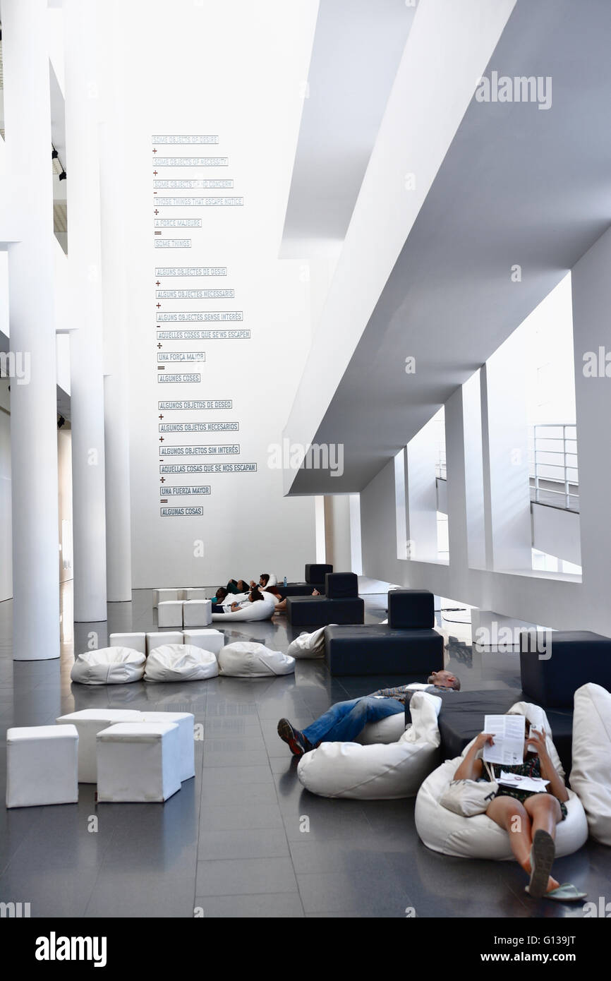 Interior. MACBA, Contemporary Art Museum Barcelona. Barcelona ...