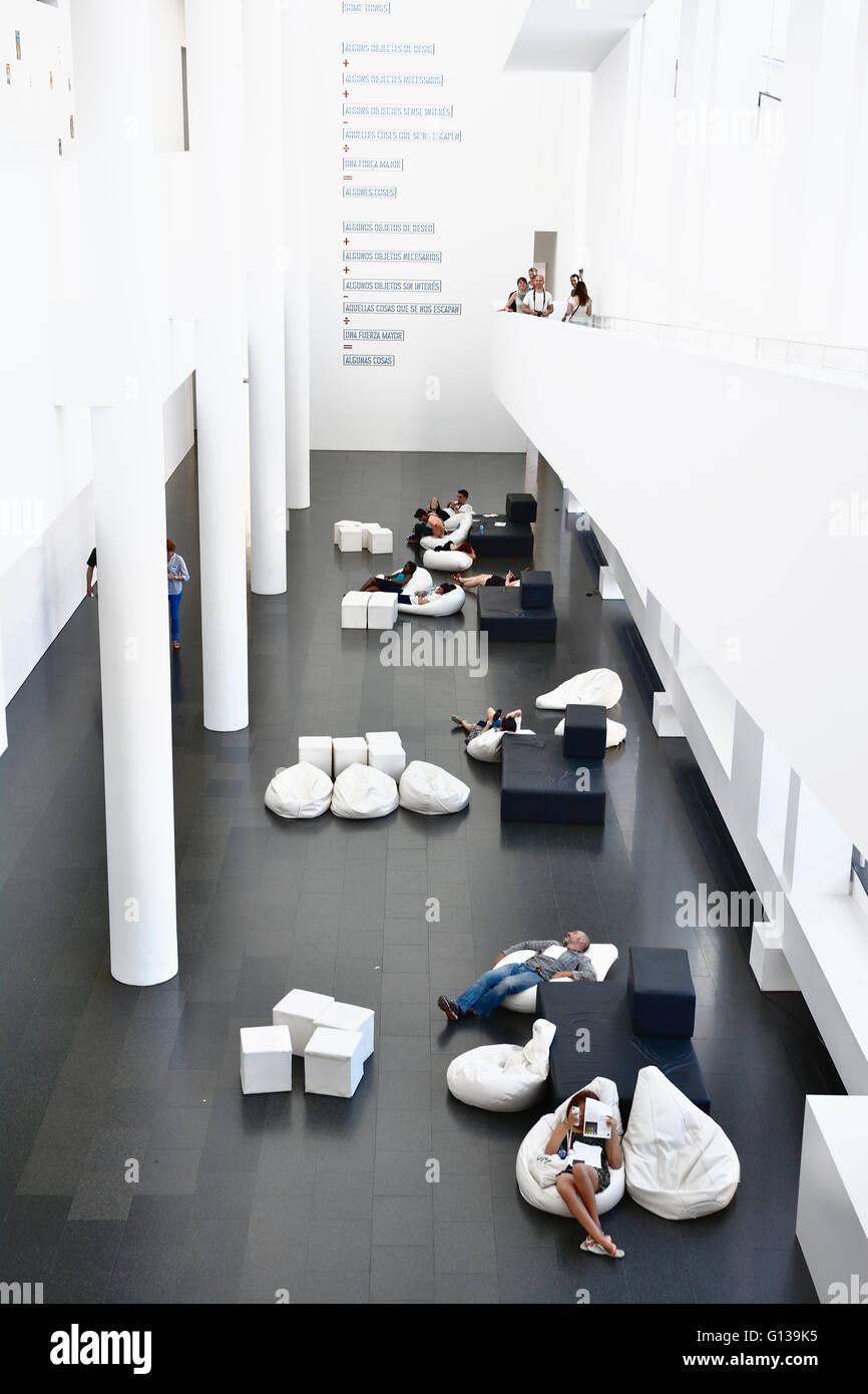Interior. MACBA, Contemporary Art Museum Barcelona. Barcelona ...