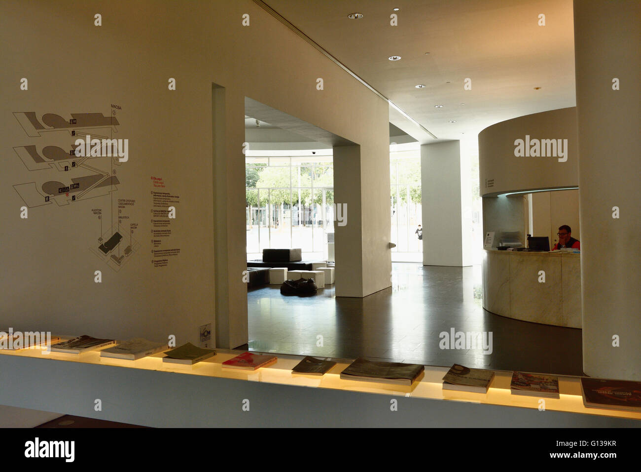 Interior. MACBA, Contemporary Art Museum Barcelona. Barcelona ...