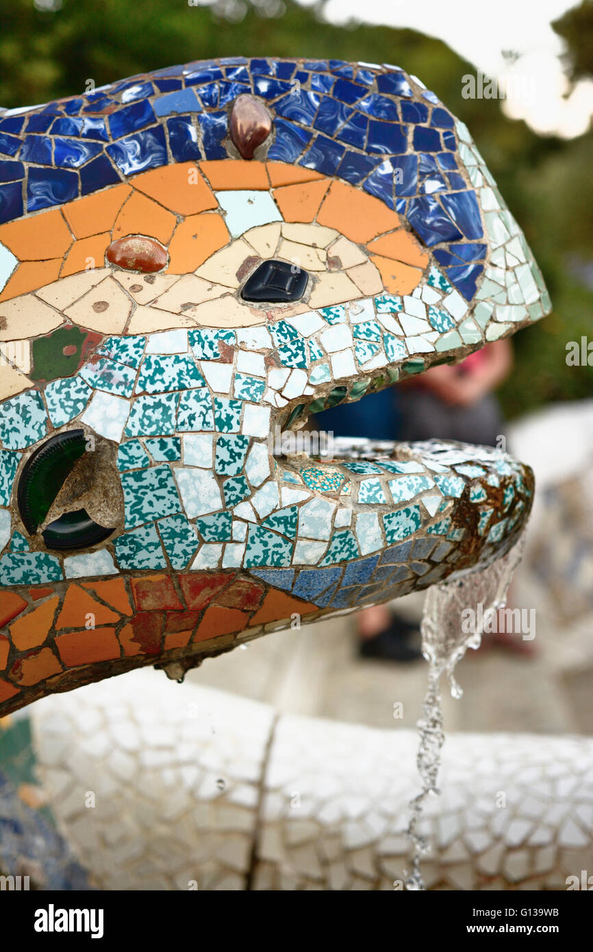 Salamander Park Guell Antoni Gaudi High Resolution Stock Photography ...