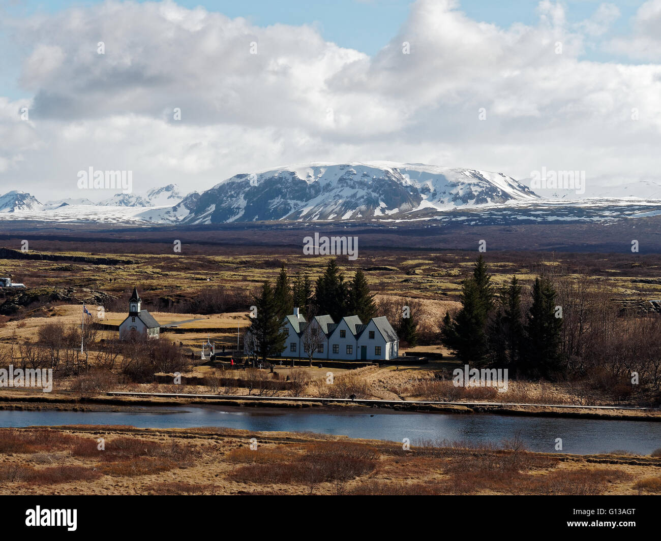 Almannagja fault line in the mid-atlantic ridge north american plate ...