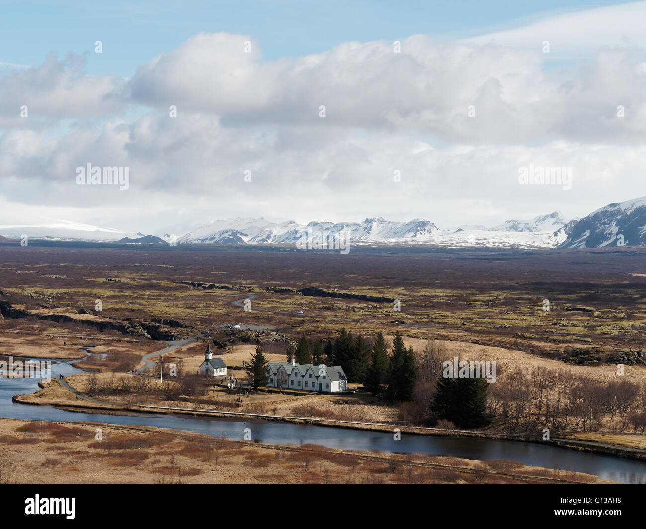 Almannagja fault line in the mid-atlantic ridge north american plate ...