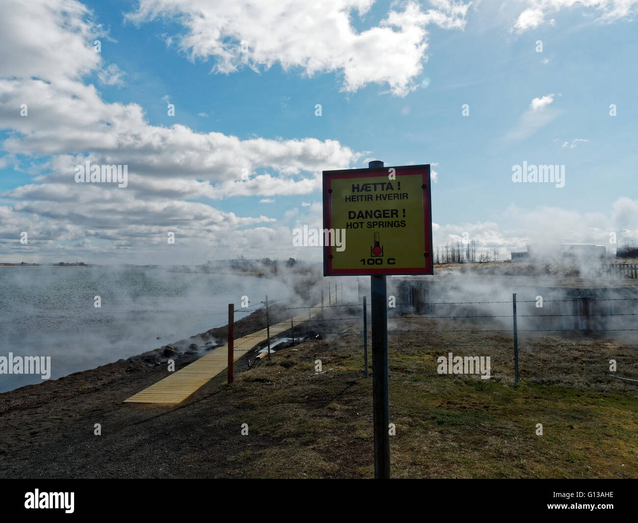Fontana natural spring spa, Iceland Stock Photo - Alamy