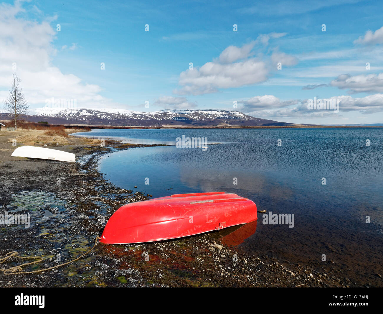 Fontana natural spring spa, Iceland Stock Photo - Alamy
