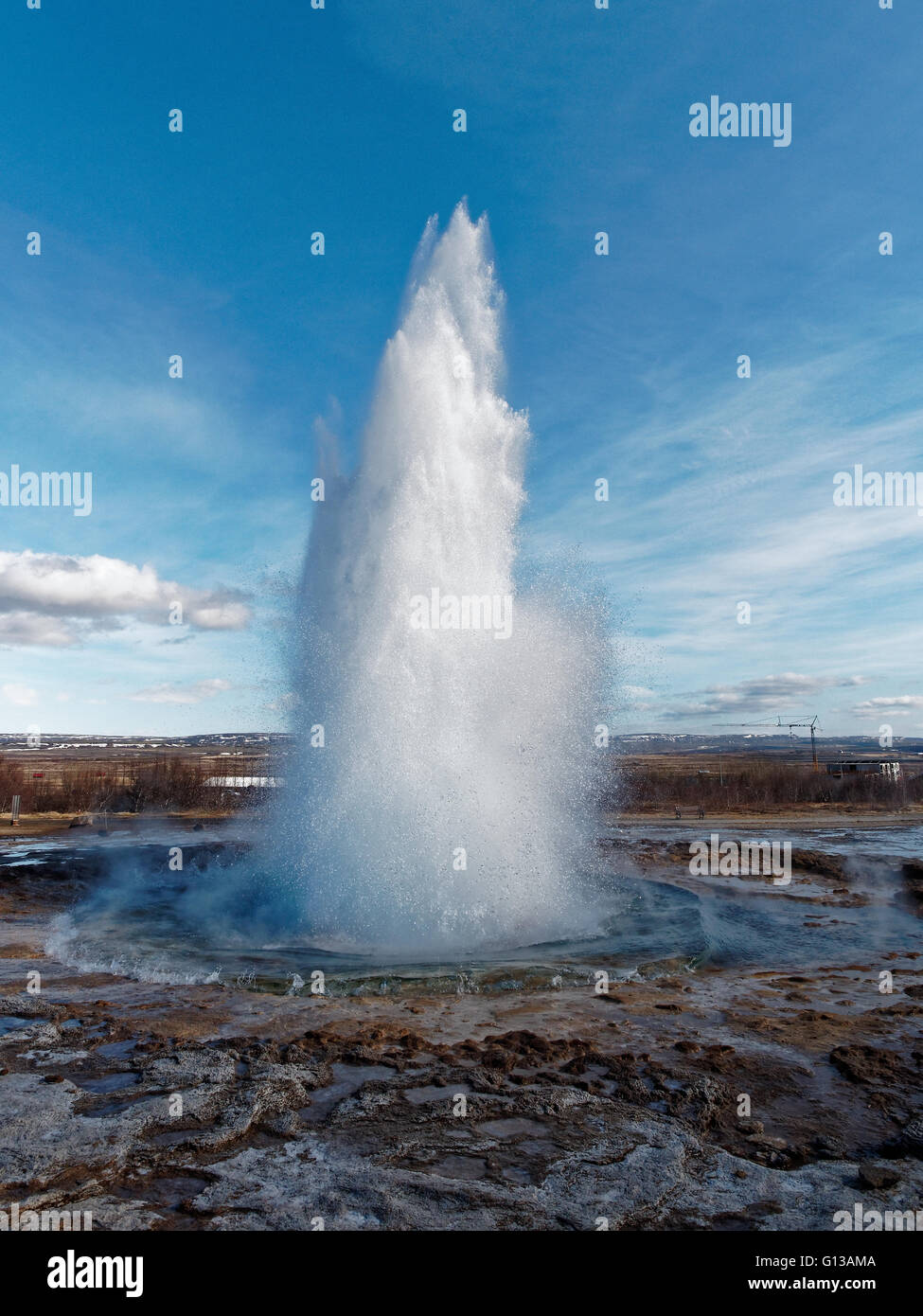 Strokkur Geyser, Geysir Geyser, Iceland Stock Photo - Alamy