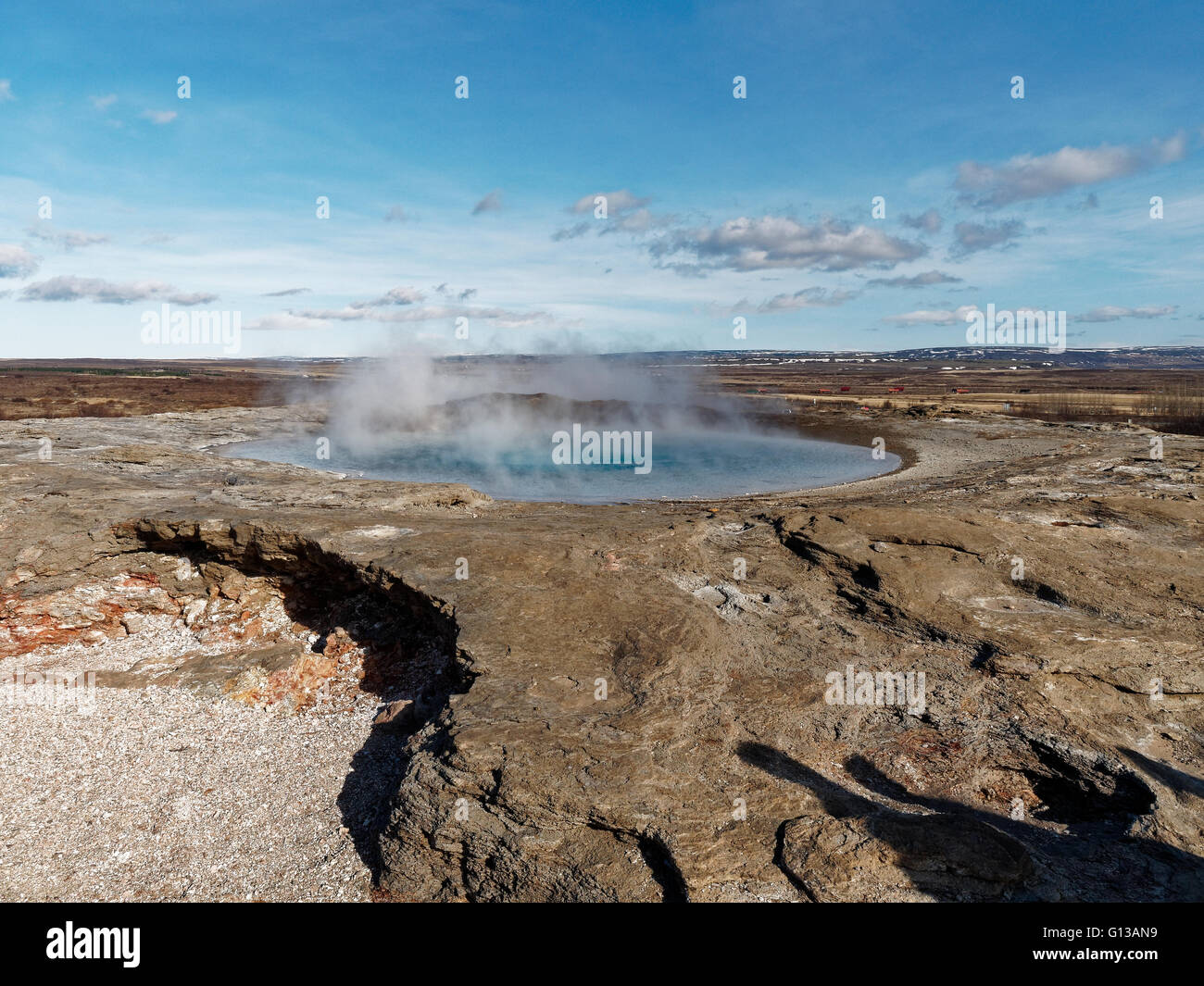 Geysir geothermal area, Golden circle, Iceland Stock Photo - Alamy