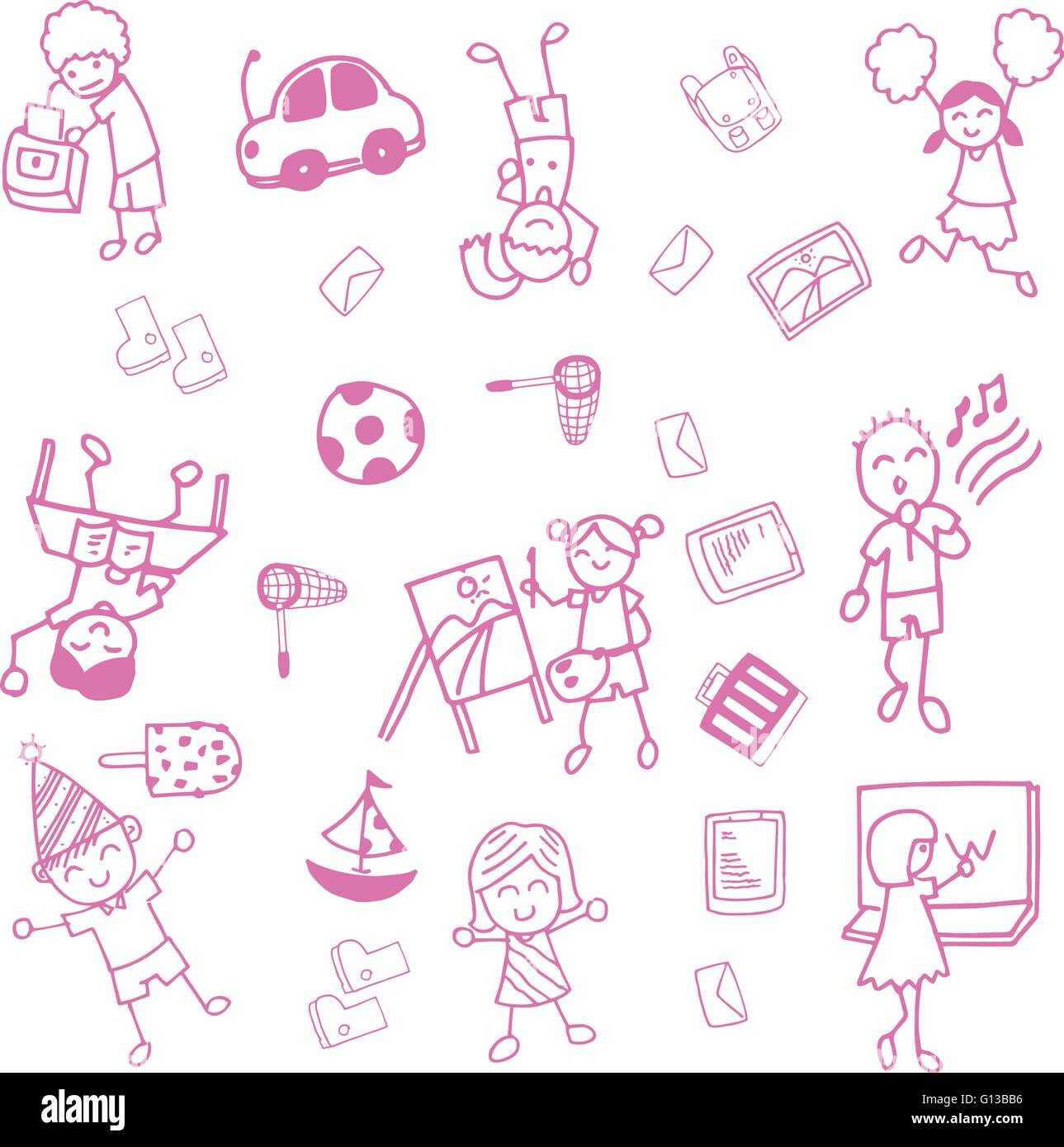 Teens doodle art Stock Vector Image & Art - Alamy