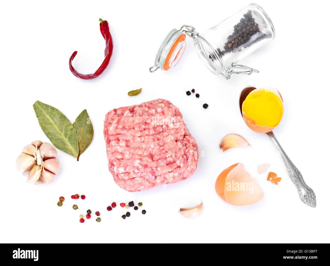 Chopped pork steak isolated hi-res stock photography and images - Alamy