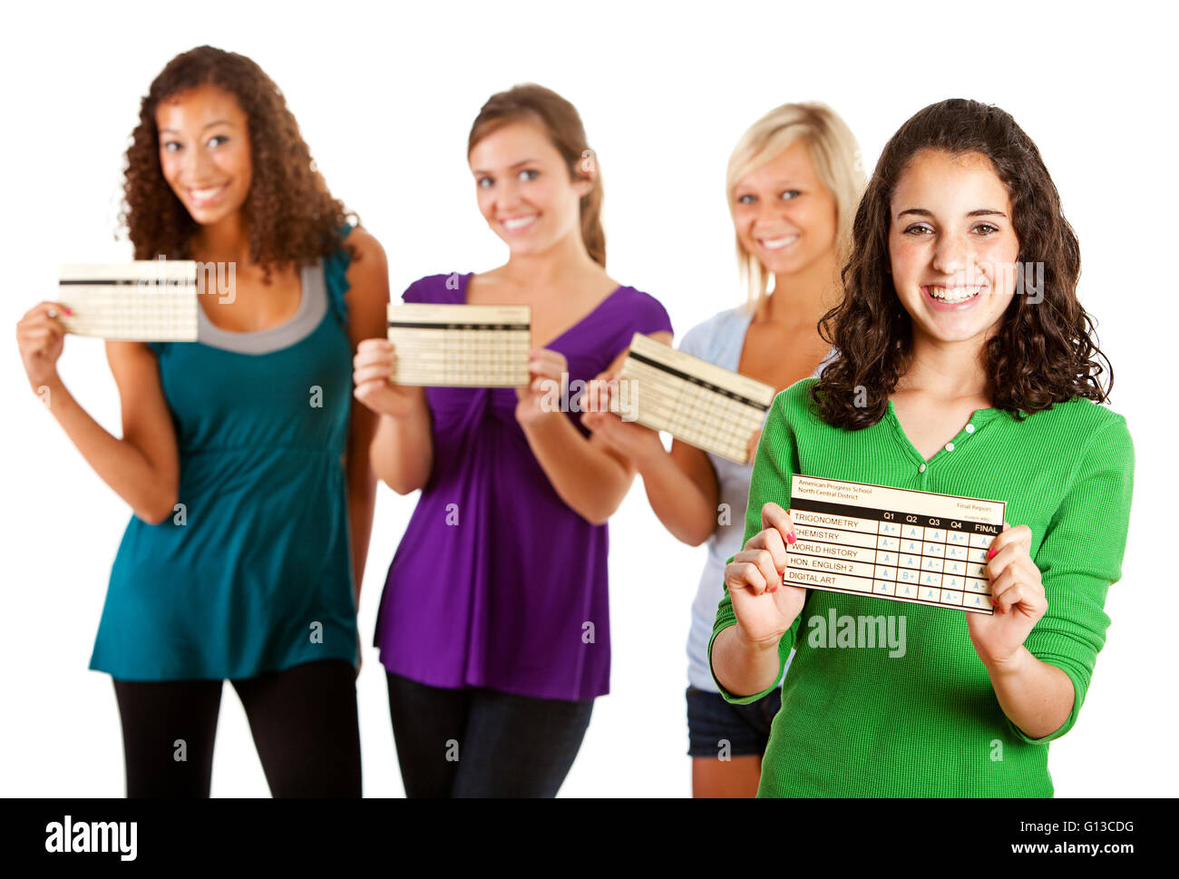 Student's report card Cut Out Stock Images & Pictures - Alamy