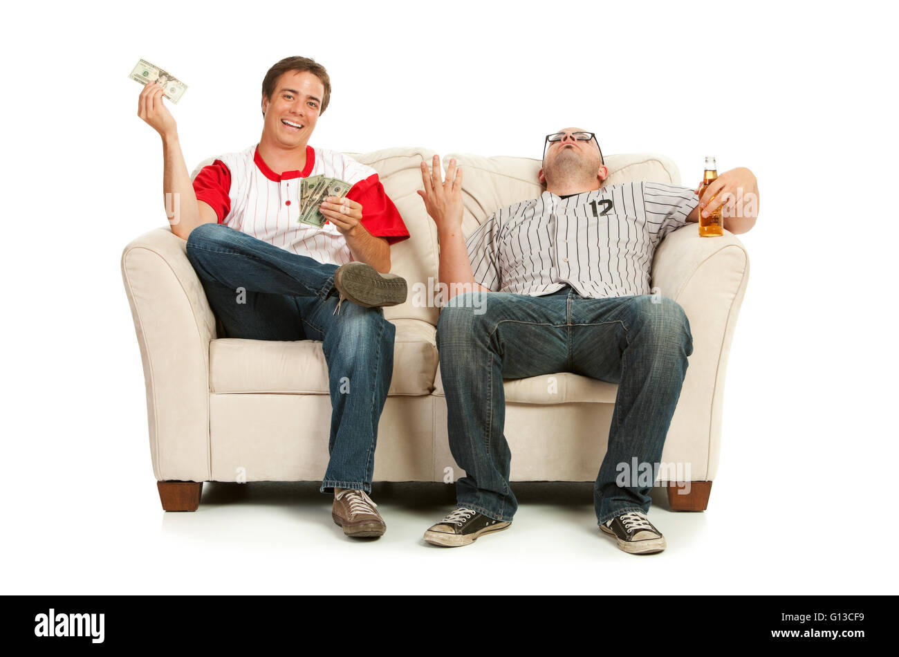 Isolated On White Extensive Series Of Sports Fans Male And Female