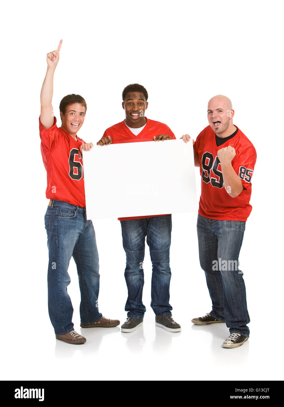 Extensive Series Of Male And Female Fans Of American Football