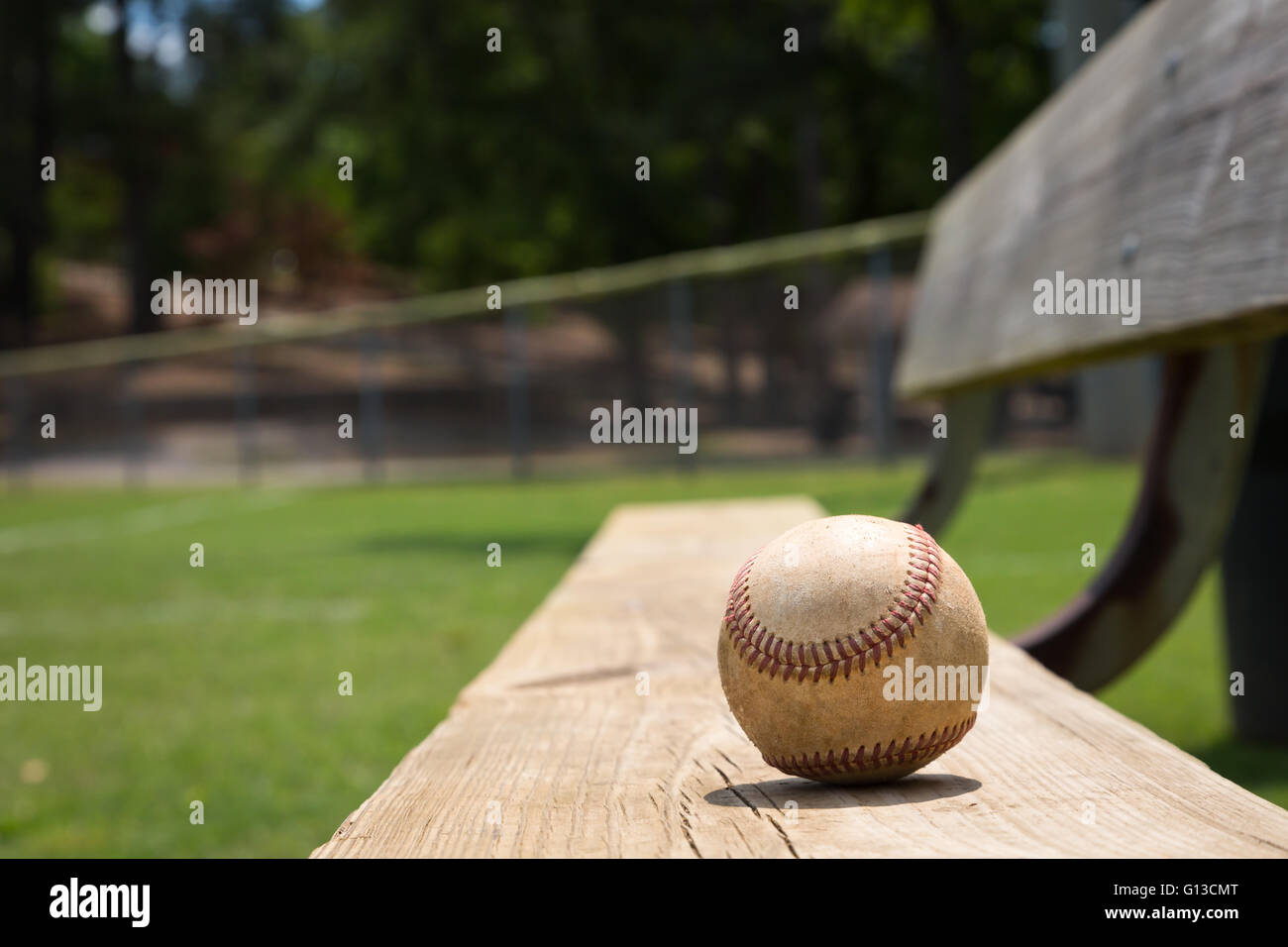 Baseball team bench hi-res stock photography and images - Alamy
