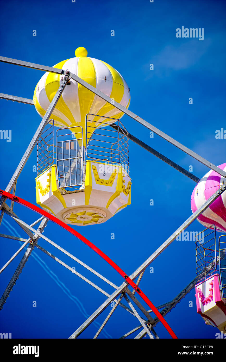 big wheel fairground ride at skegness uk Stock Photo - Alamy