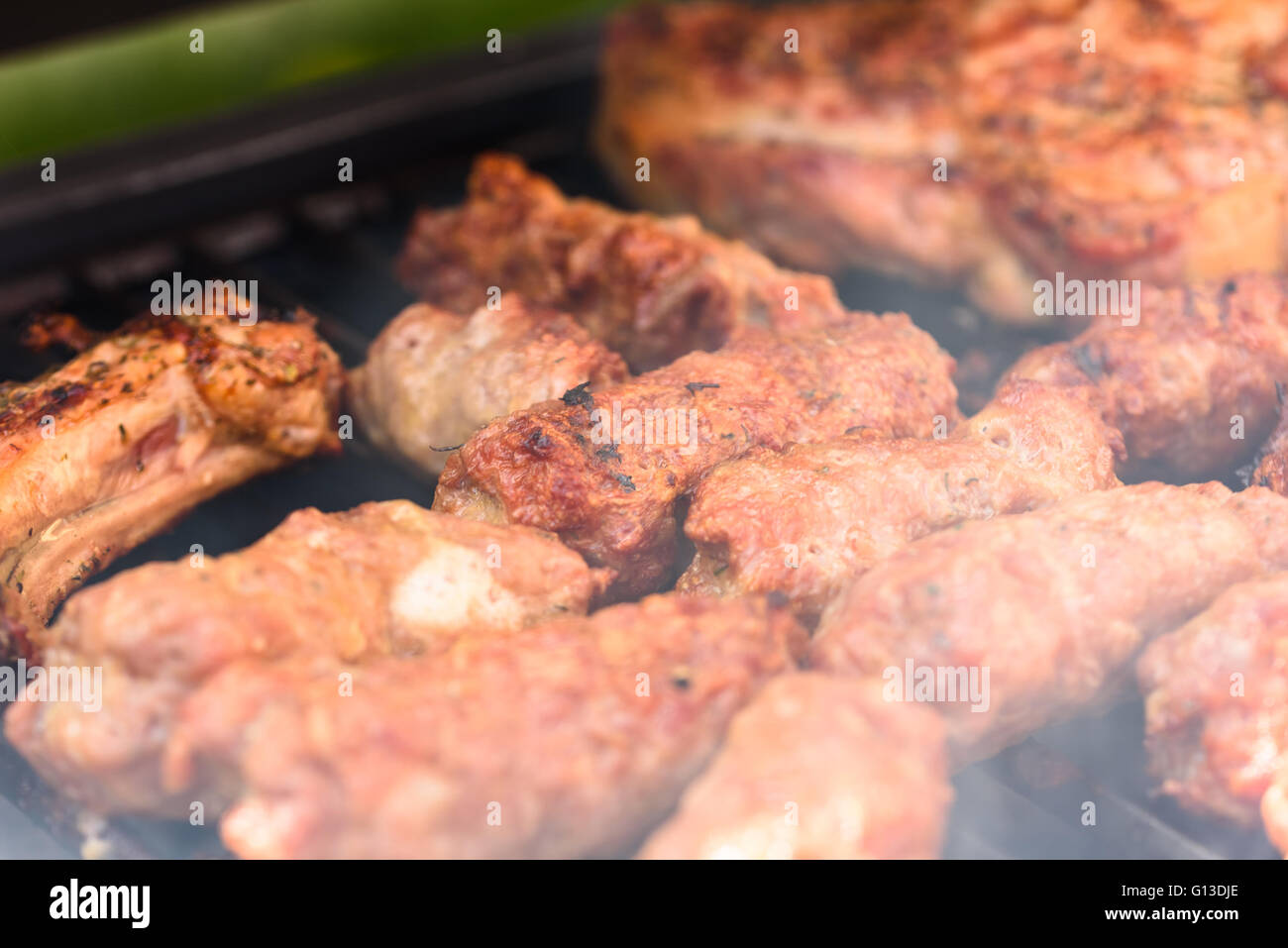 Traditional Romanian Barbecue With Pork Meat Rolls (Mici Or Mititei ...