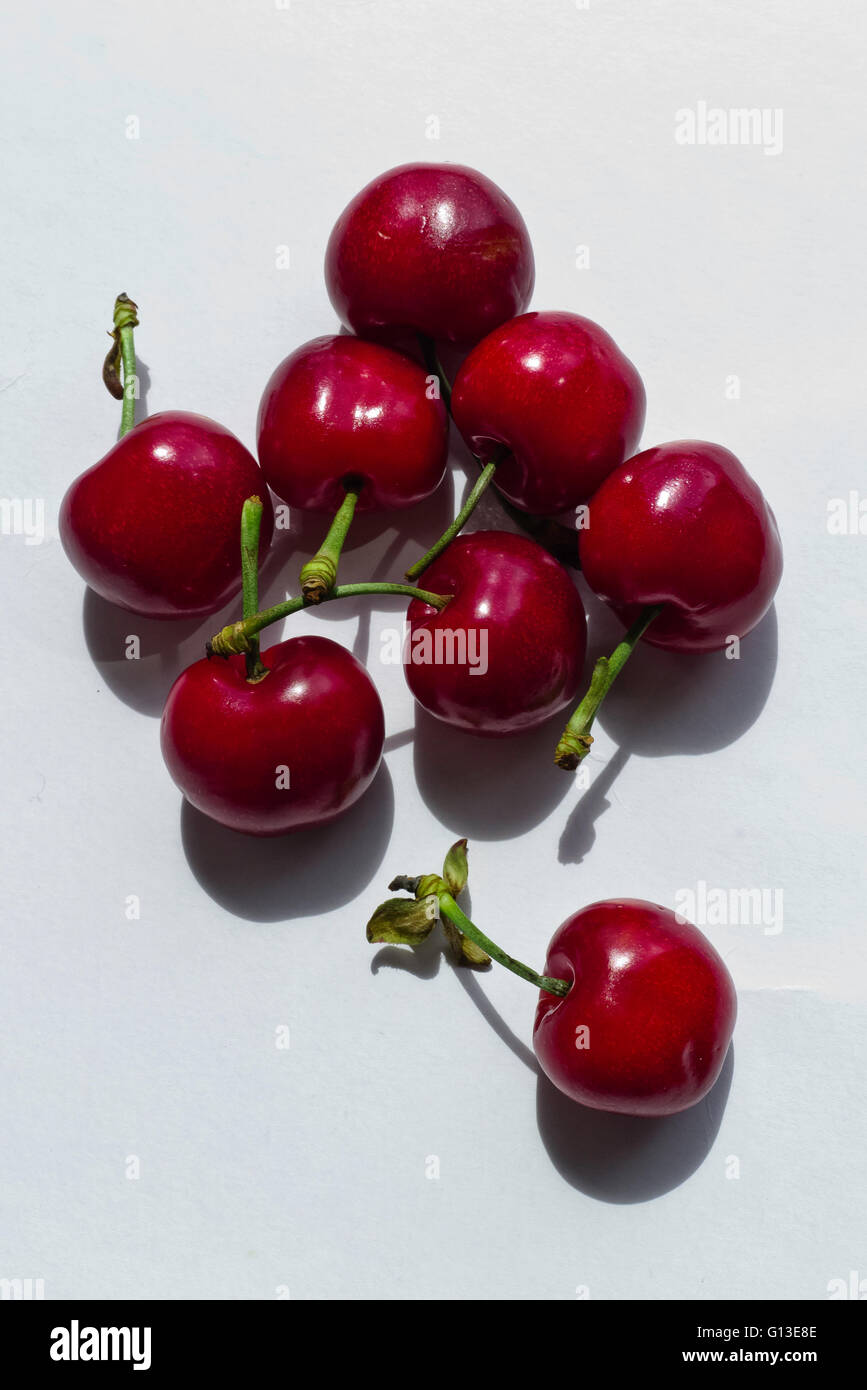Cherries closeup eat hi-res stock photography and images - Alamy