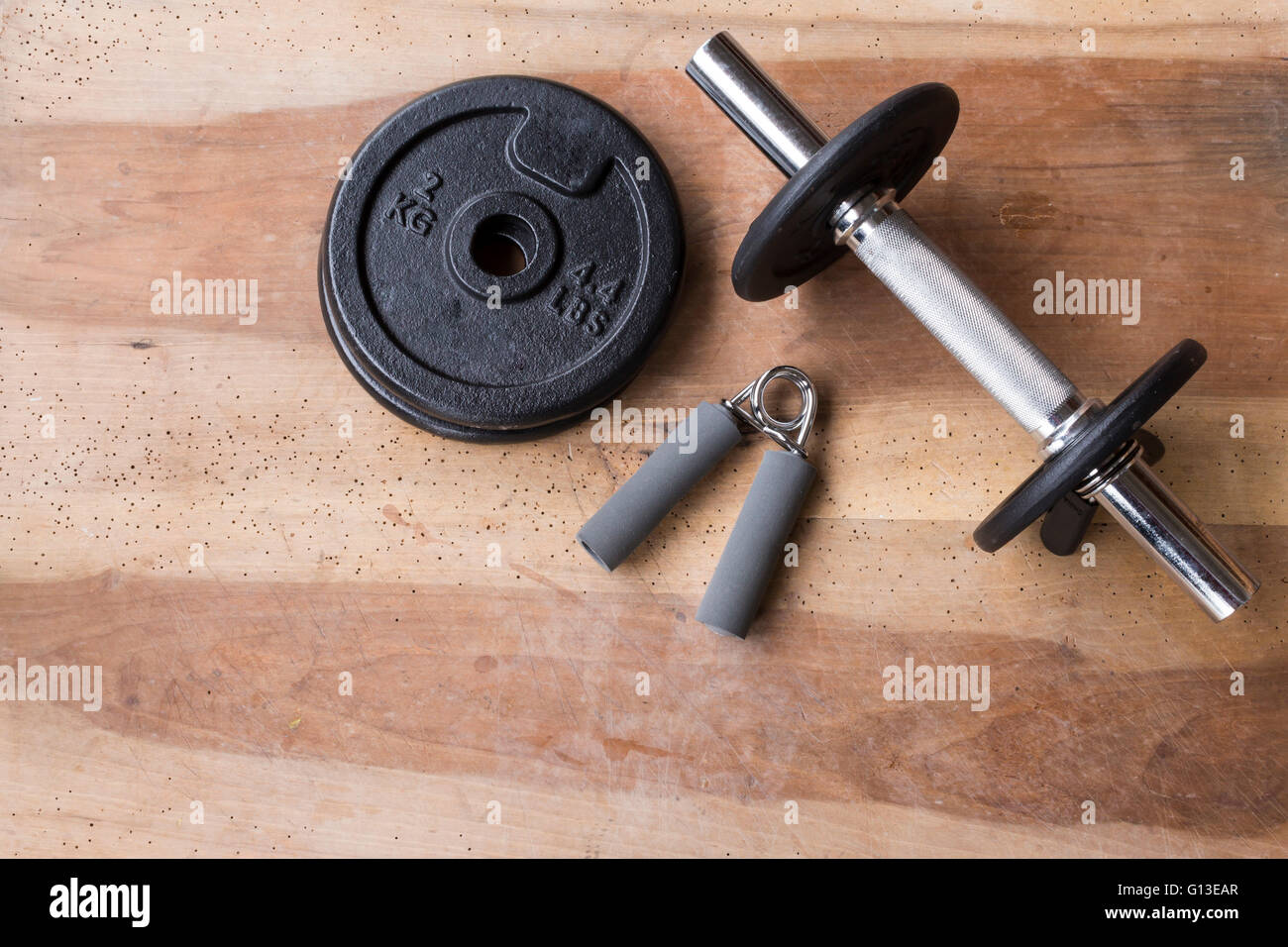 Dumbbell set hi-res stock photography and images - Alamy