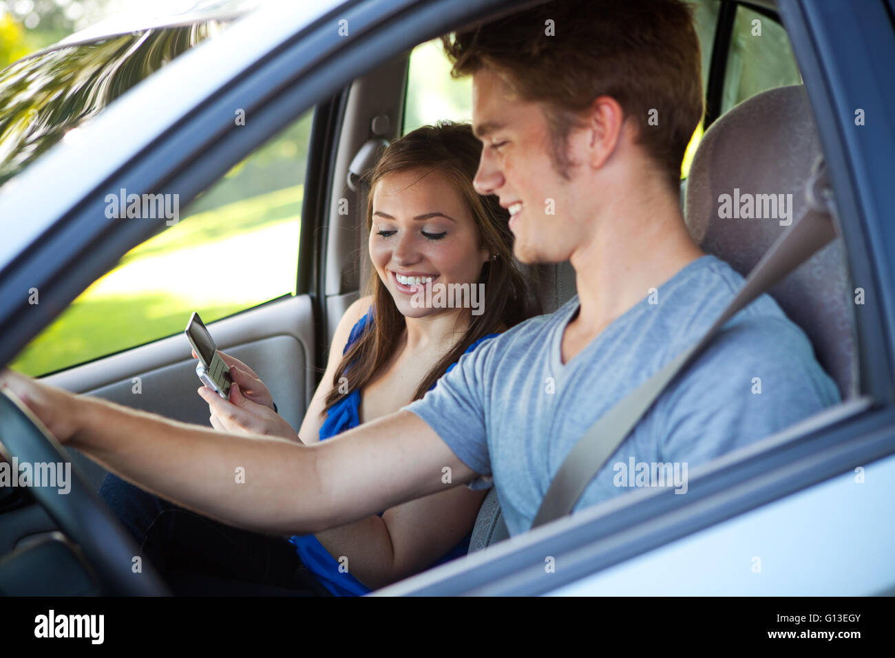 Two teens auto hi-res stock photography and images - Alamy