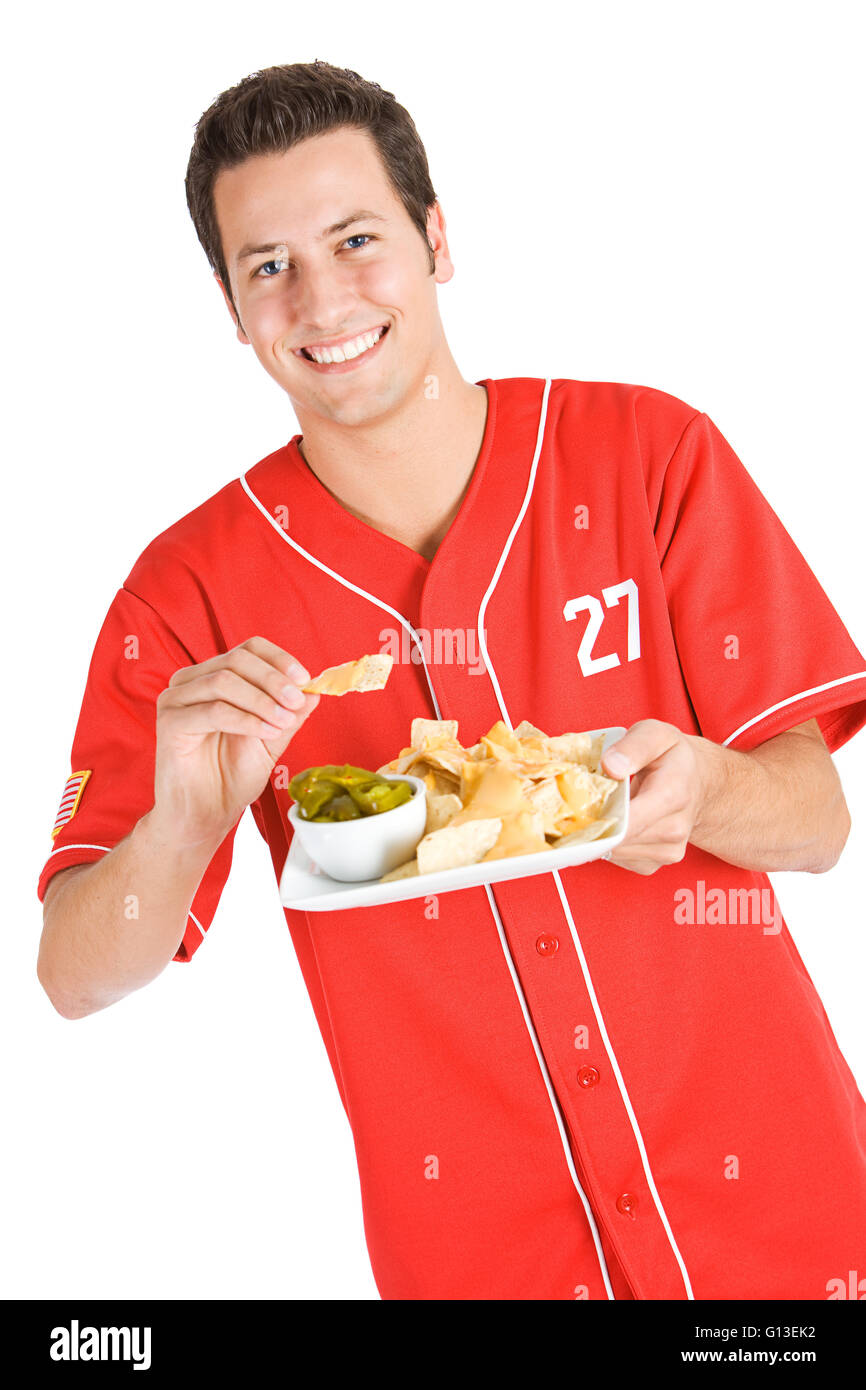 Baseball fan eating hi-res stock photography and images - Alamy