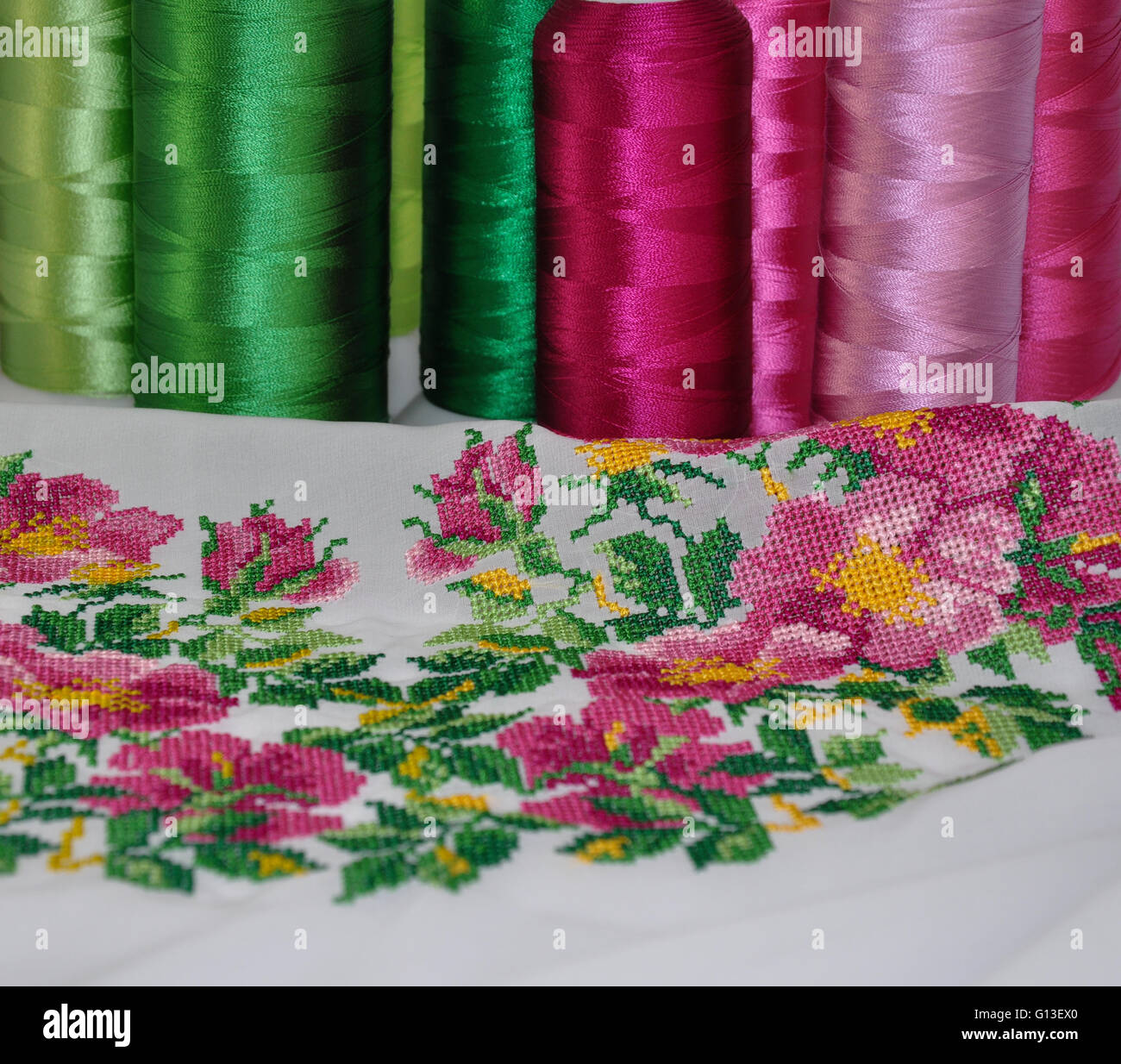 Stitch of colorful flowers hi-res stock photography and images - Alamy