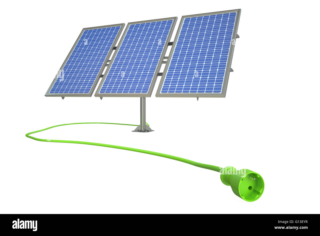 solar power alternative energy concept. 3D rendering Stock Photo - Alamy