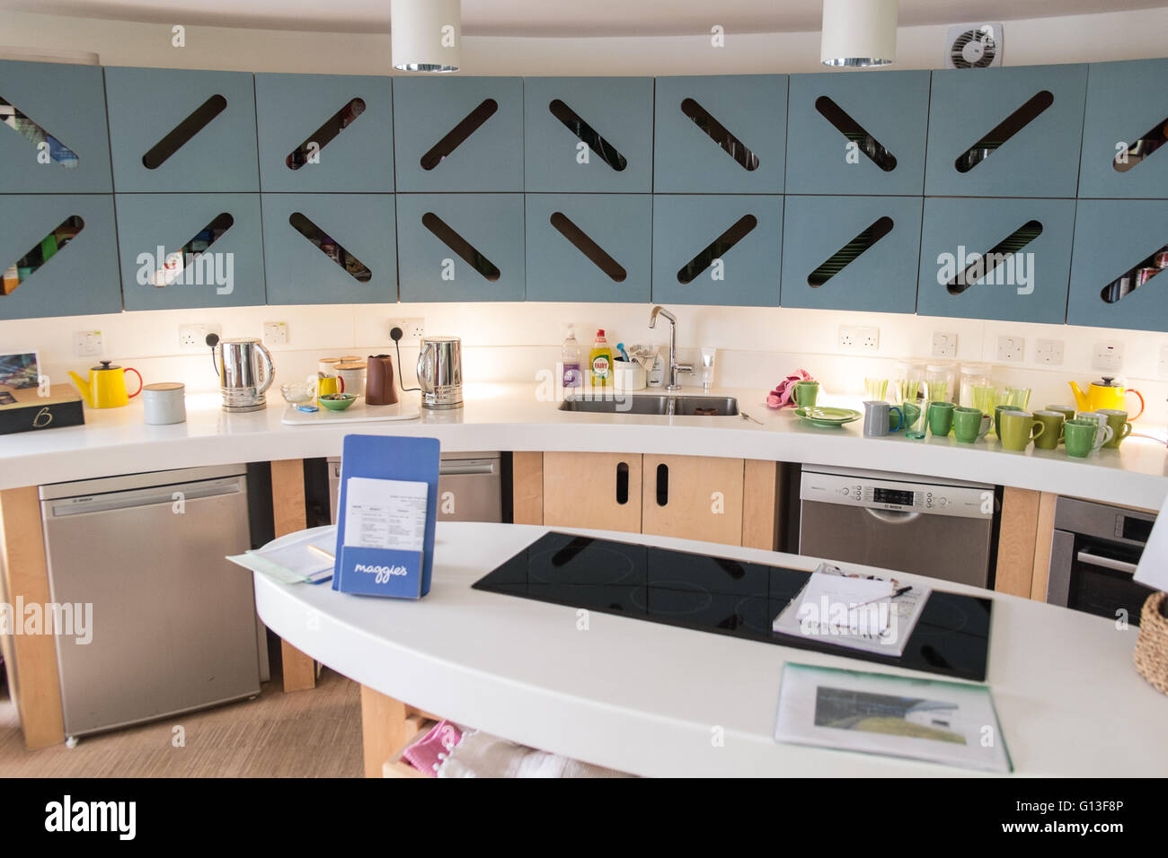 Kitchen at Maggie's drop in cancer centre located next to NHS Singleton ...