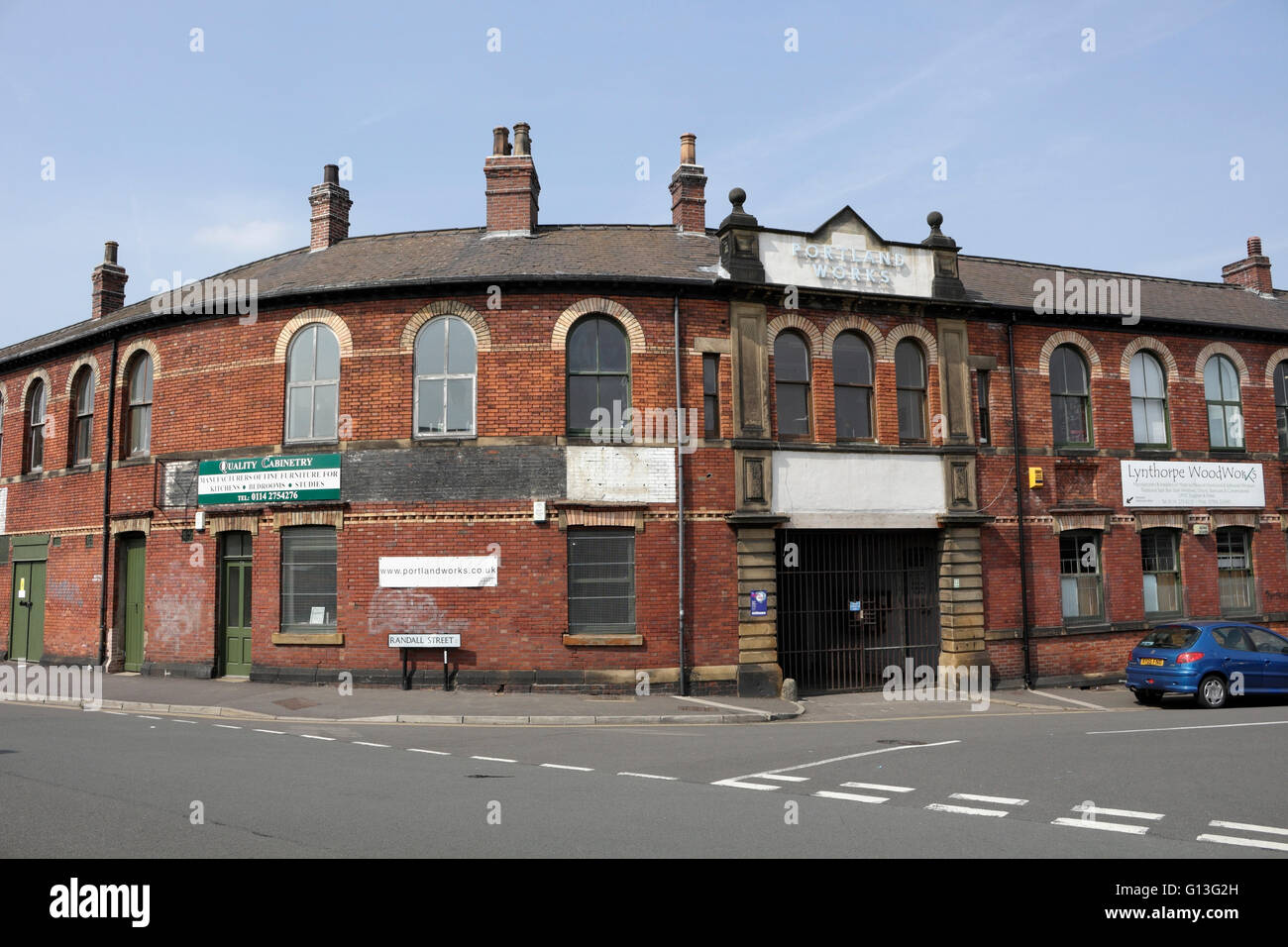 The Portland works in Sheffield England, now a collection of workshops ...