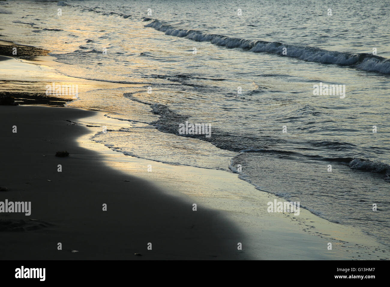 Sunset on Manly Beach Stock Photo - Alamy