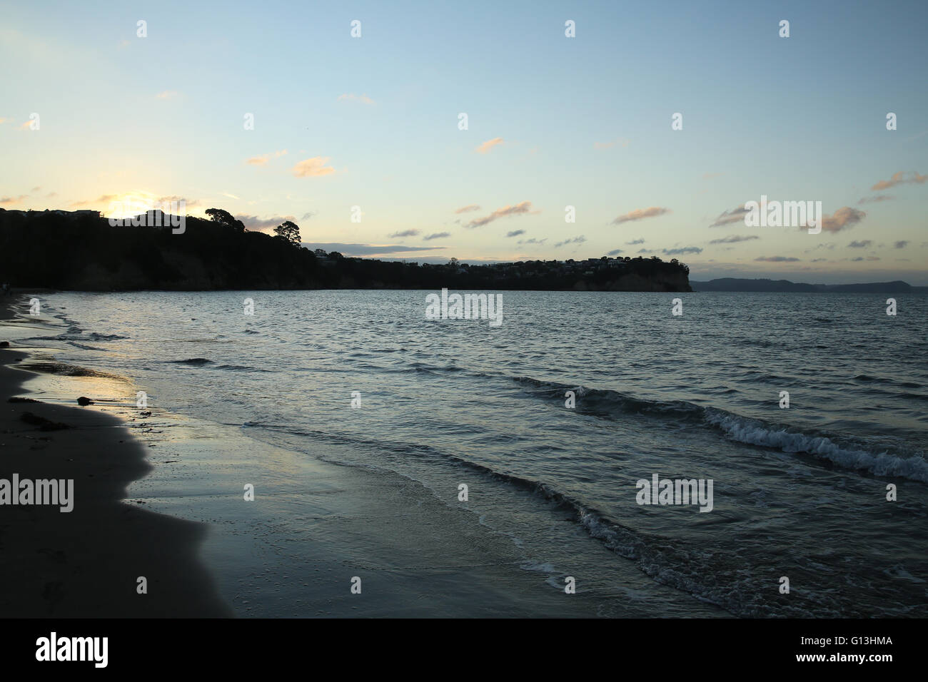 Sunset on Manly Beach Stock Photo - Alamy