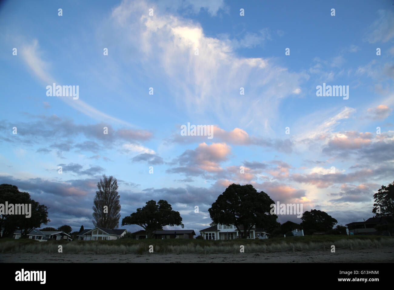 Sunset on Manly Beach Stock Photo - Alamy