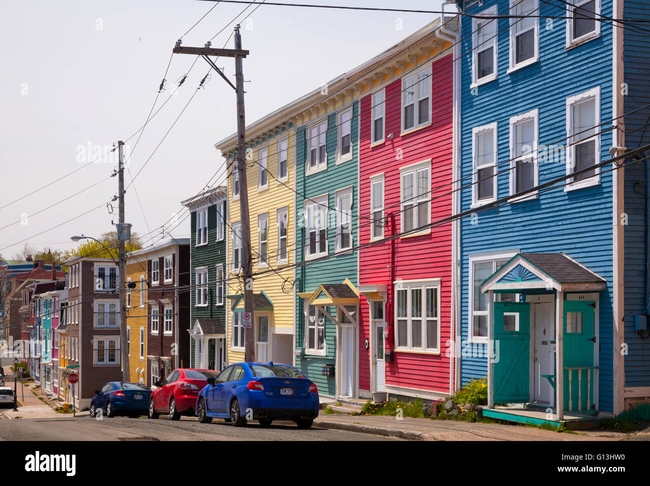 Houses in pastel colors hi-res stock photography and images - Alamy