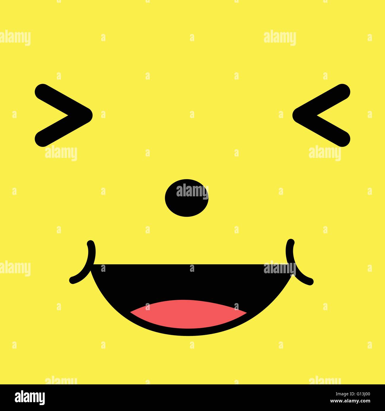 Laughing Cartoon face Stock Vector Image & Art - Alamy