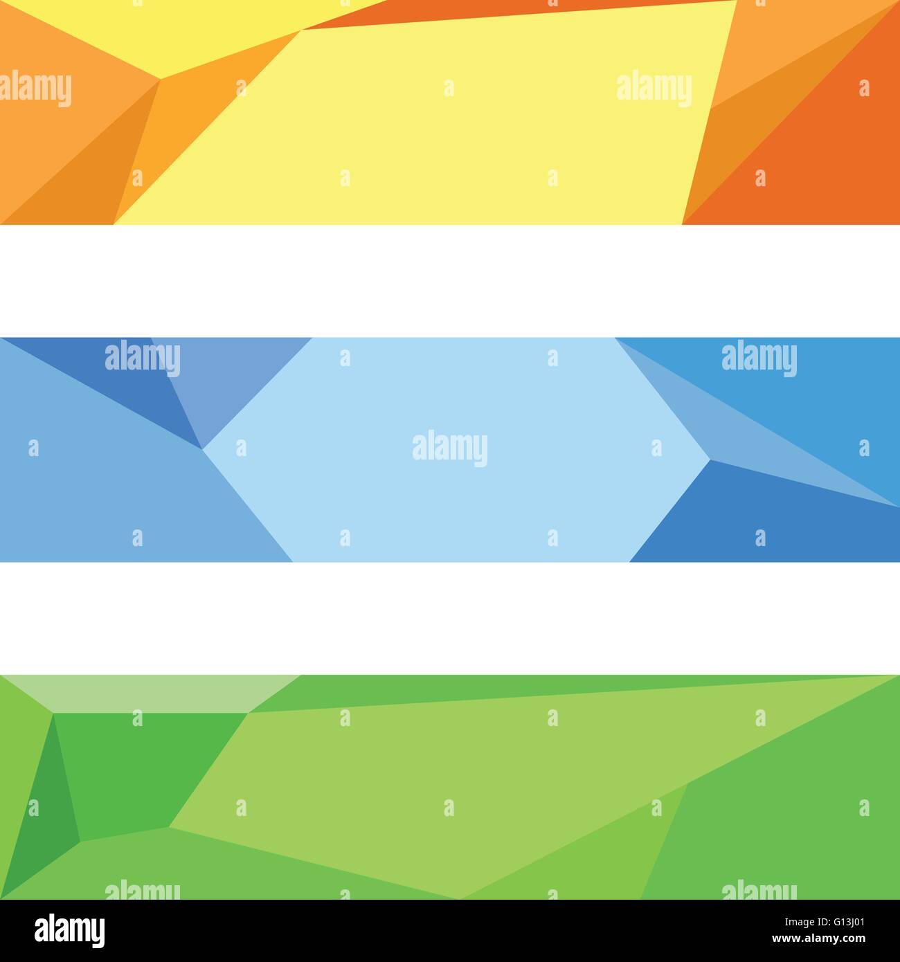 Origami banners set hi-res stock photography and images - Alamy