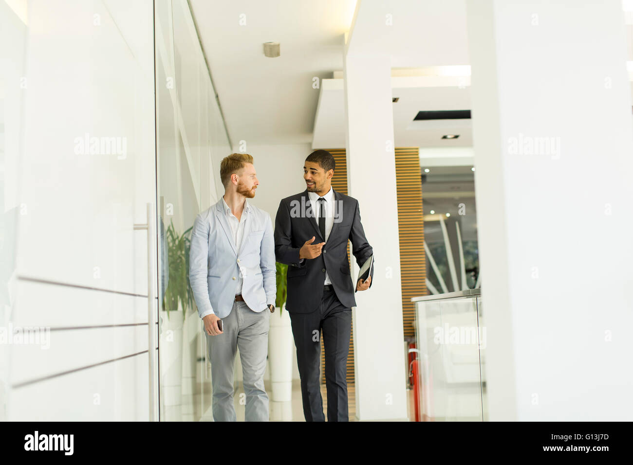 Walking two colleagues in hi-res stock photography and images - Alamy