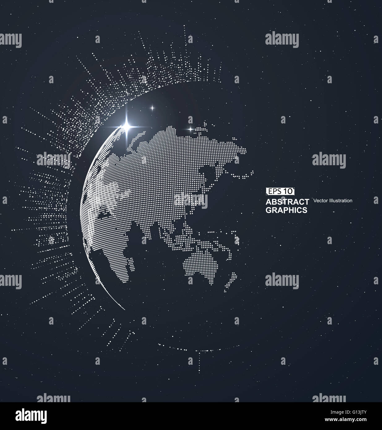 World map point, line, composition, representing the global, Global ...
