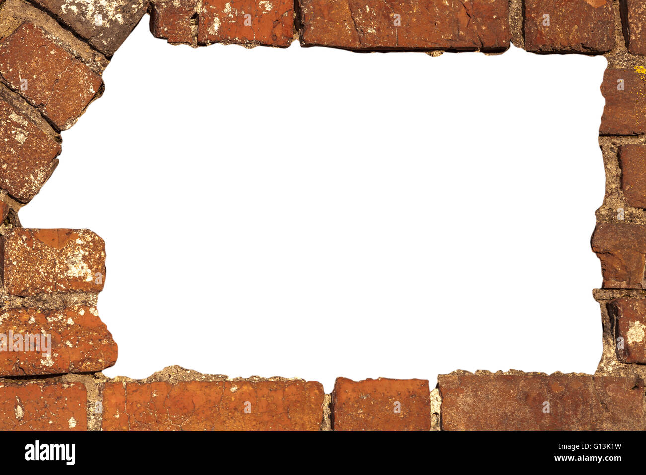 breach in brick wall Stock Photo - Alamy
