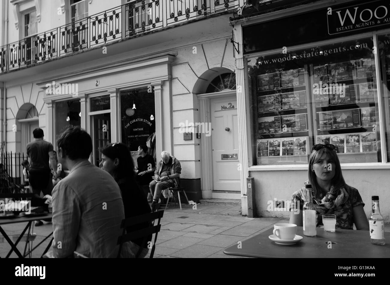 Cafe devon Black and White Stock Photos & Images - Alamy