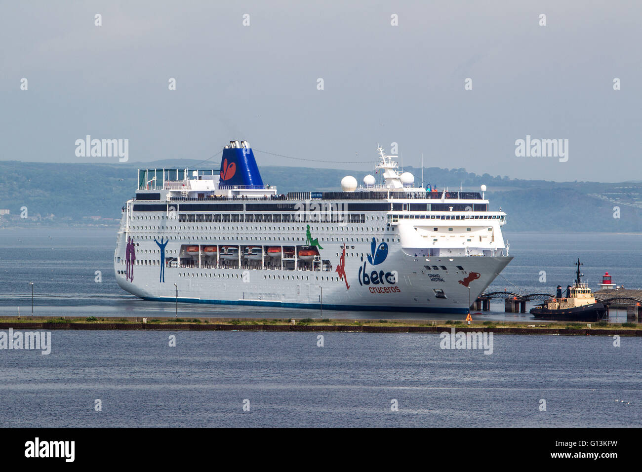 Grand Mistral in Leith Harbour Stock Photo - Alamy