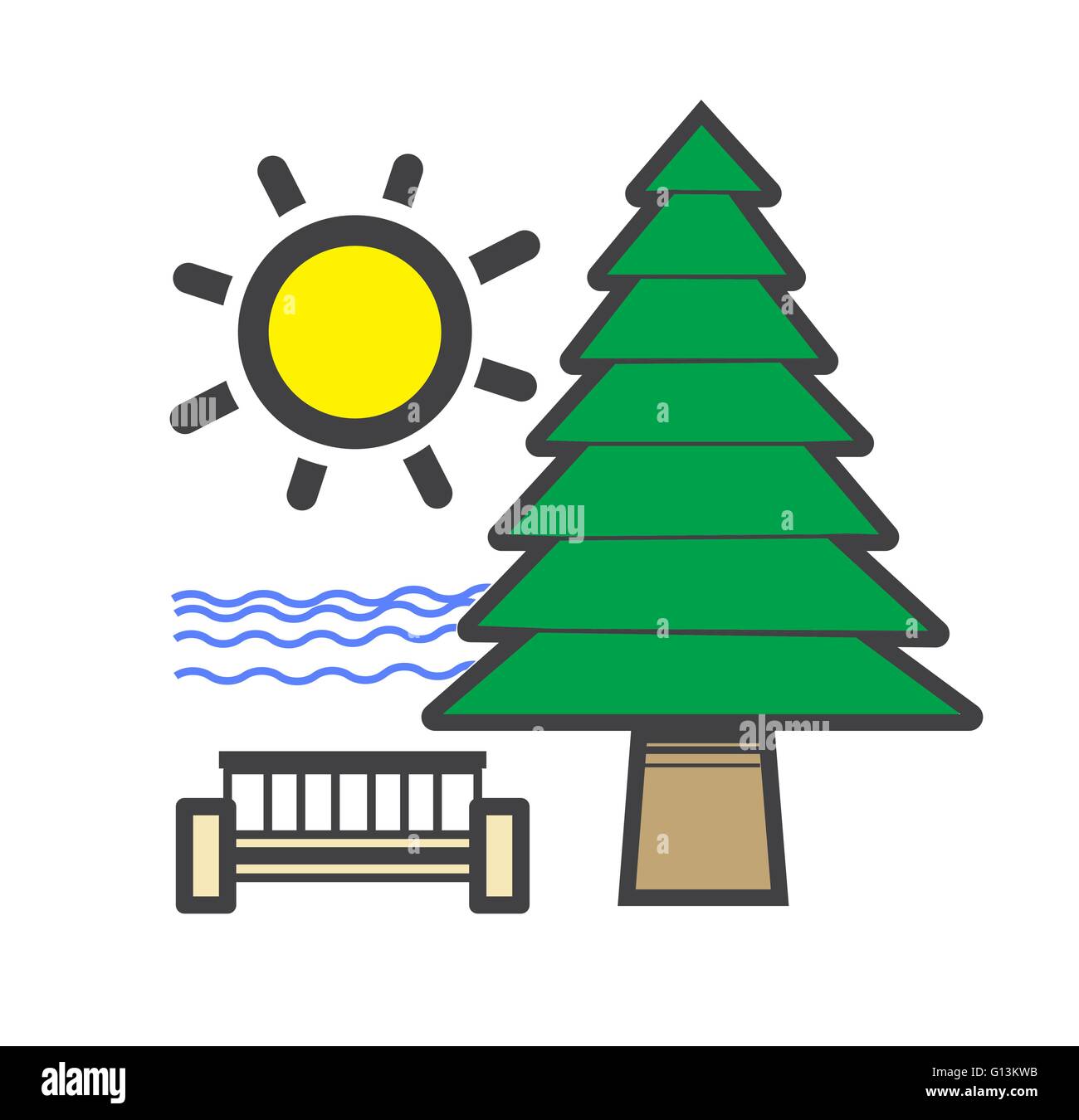 Resting area Stock Vector Images - Alamy