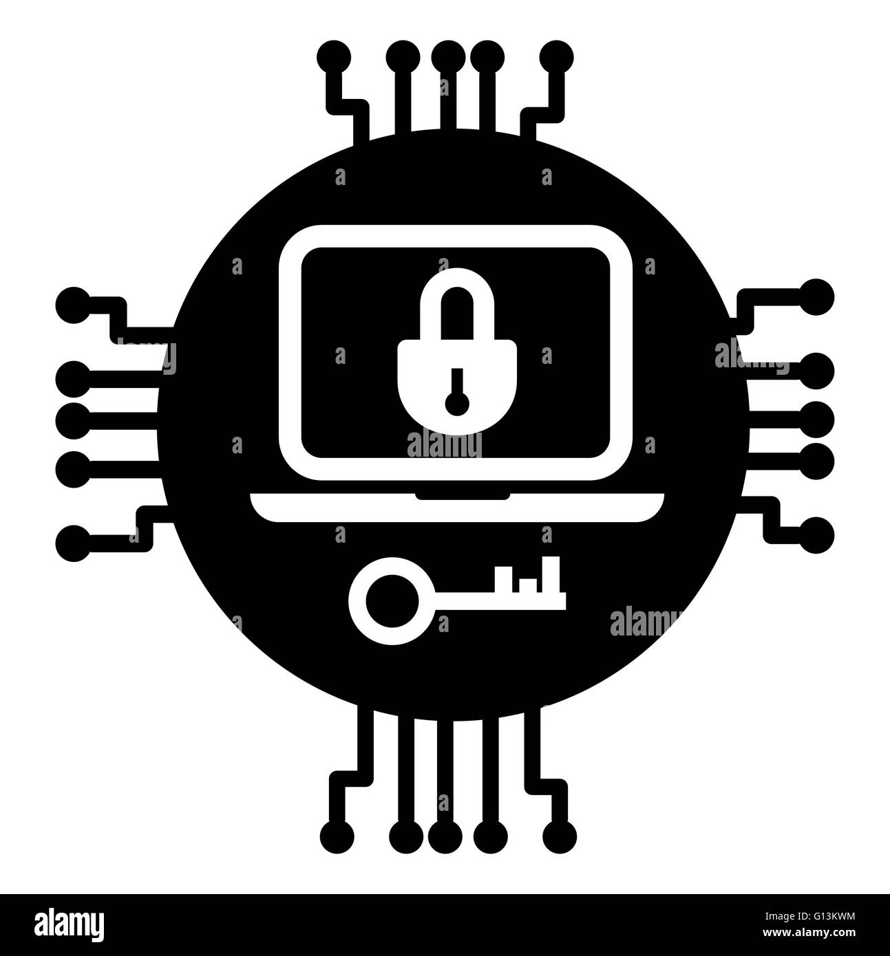Data encryption Black and White Stock Photos & Images - Alamy