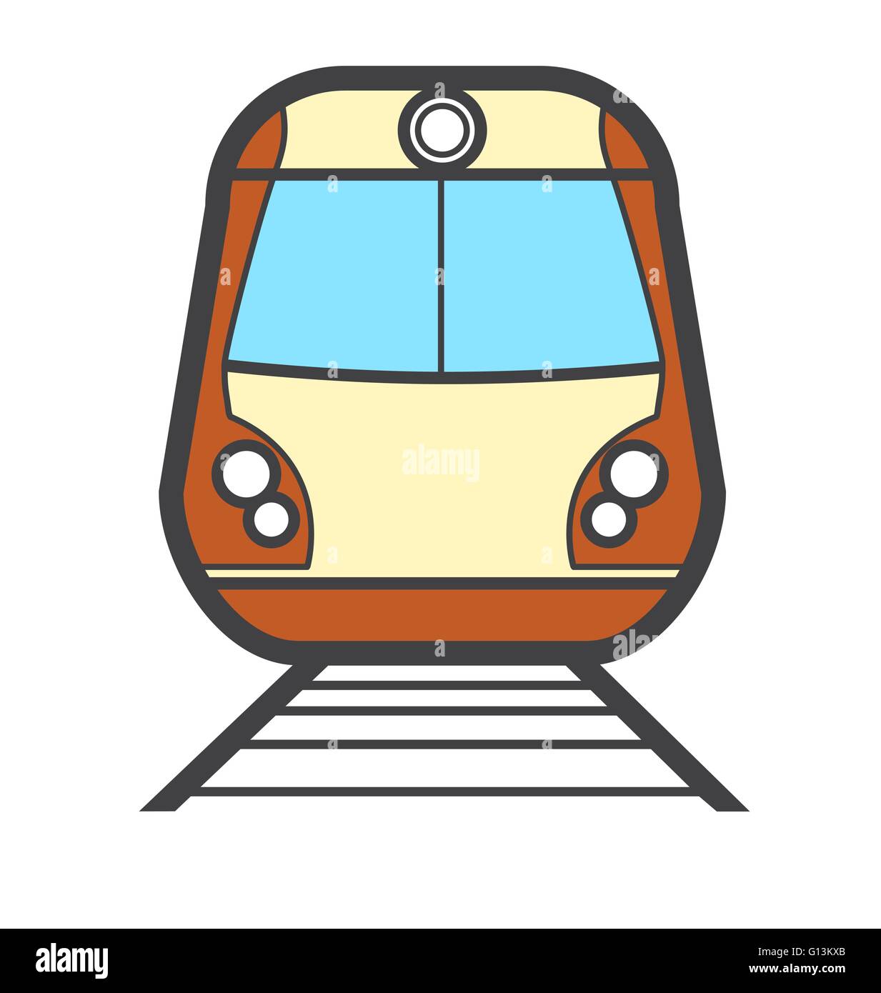 Red train coaches Stock Vector Images - Alamy