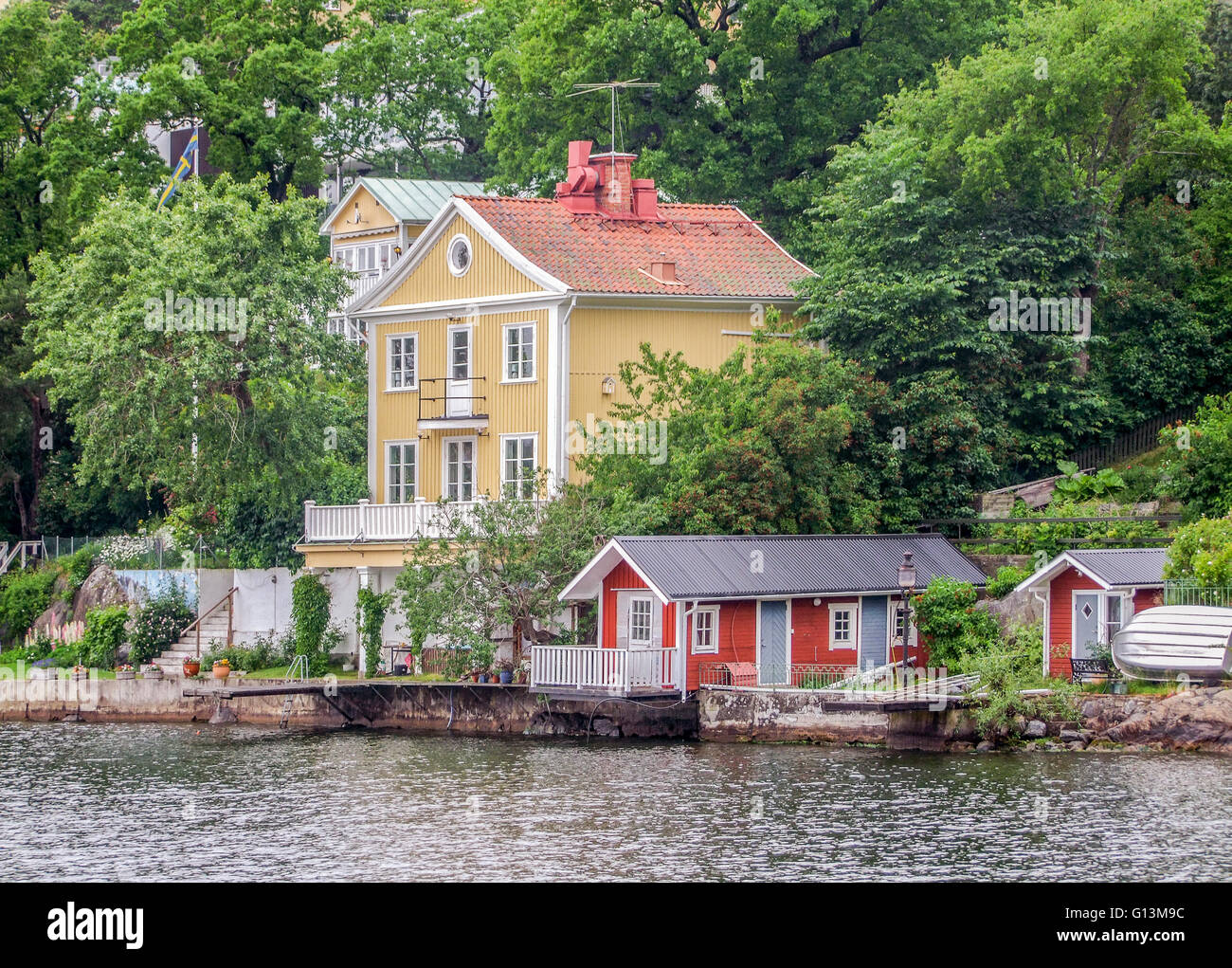waterside scenery around Stockholm in Sweden Stock Photo - Alamy