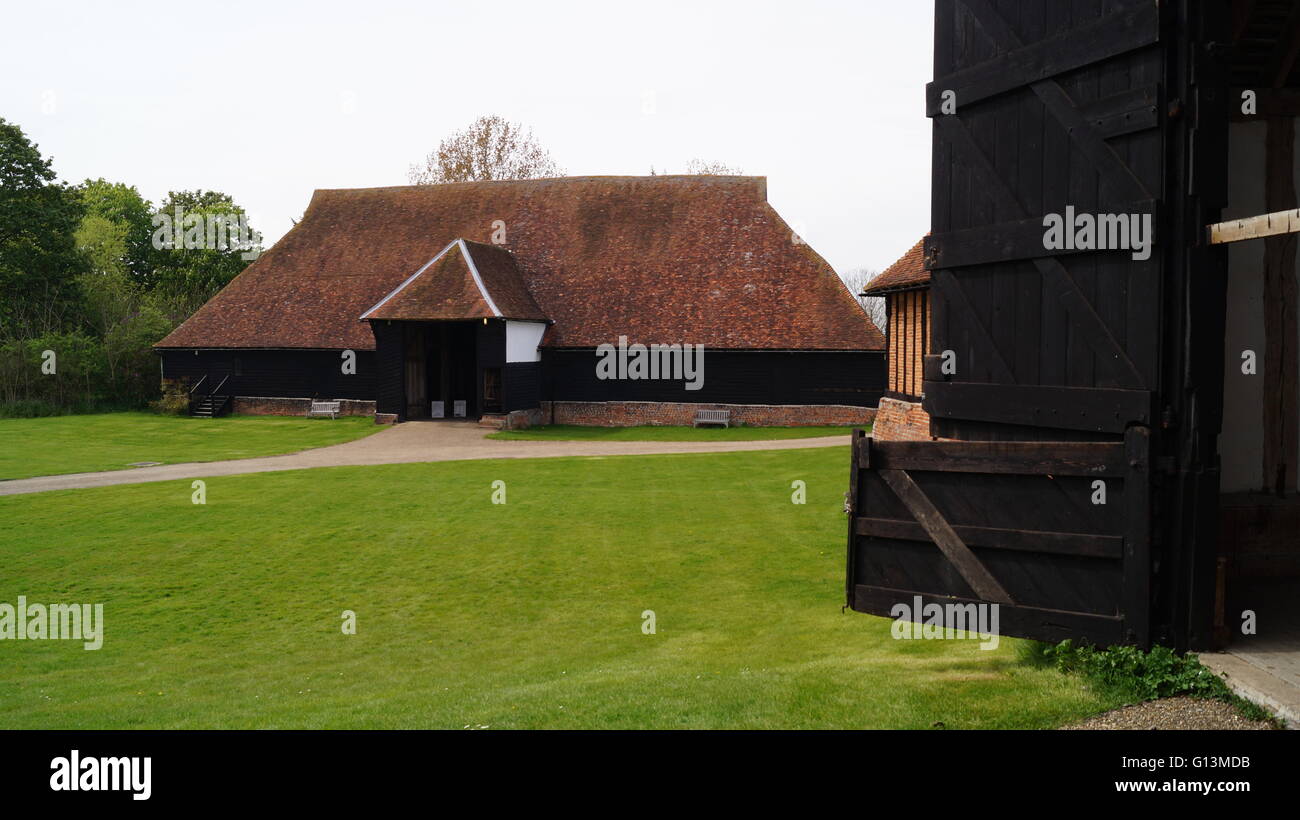 The wheat and barley barn at Temple Cressing, Essex, UK Stock Photo - Alamy